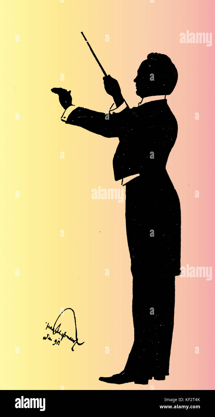 WEINGARTNER, Felix - conducting Austrian conductor and composer (1863 ...