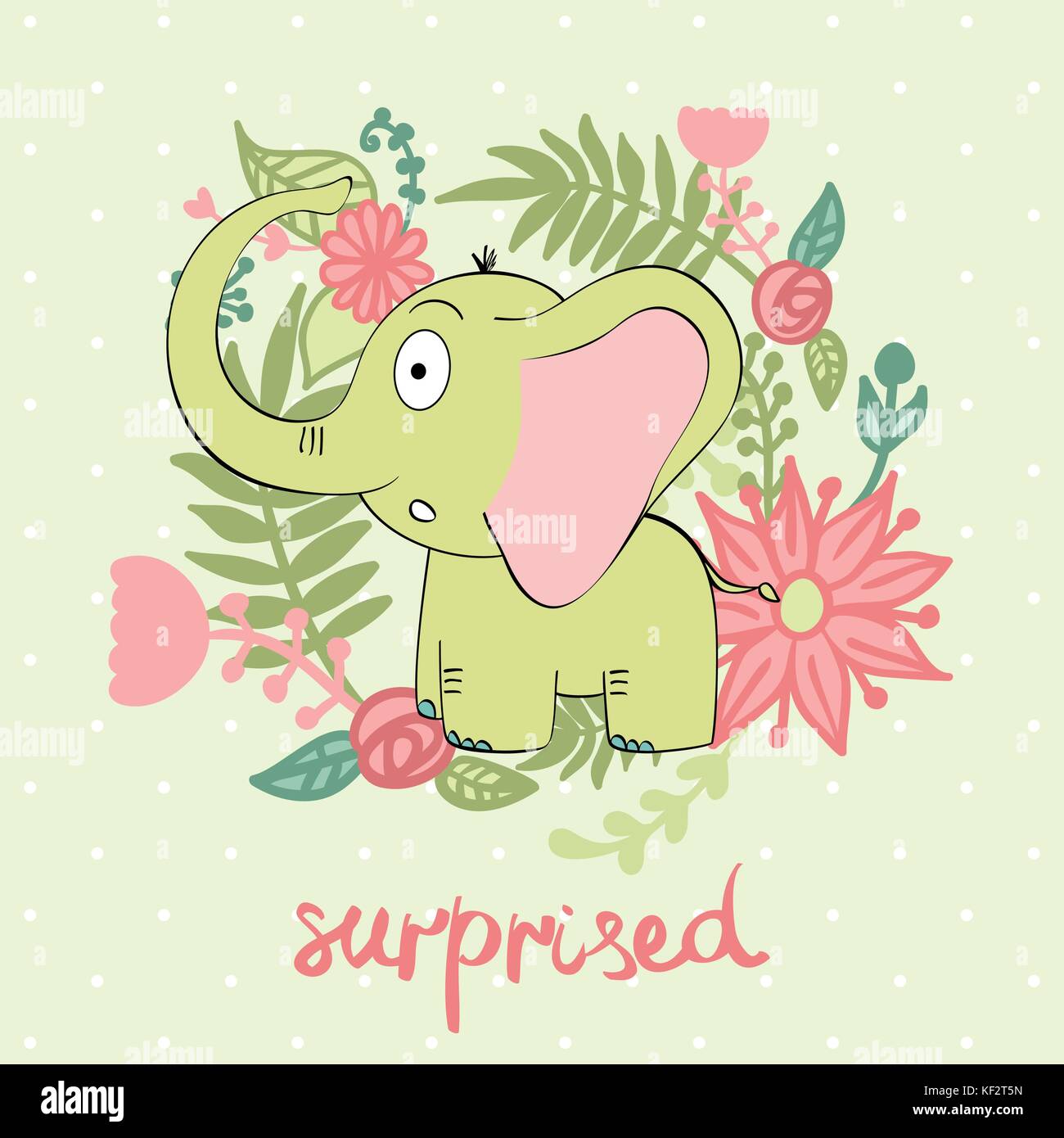 Child Surprised Animal Stock Vector Images - Alamy