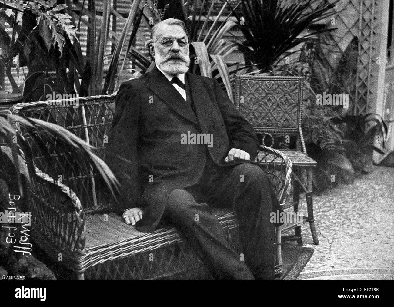 Joseph Joachim - portrait. Bonn, 1903. Hungarian violinist, composer ...