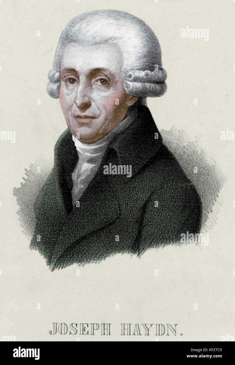 Franz Joseph Haydn portrait. Austrian composer 1732-1809 Stock Photo ... Franz Joseph Haydn portrait. Austrian composer 1732-1809 Stock Photo ...