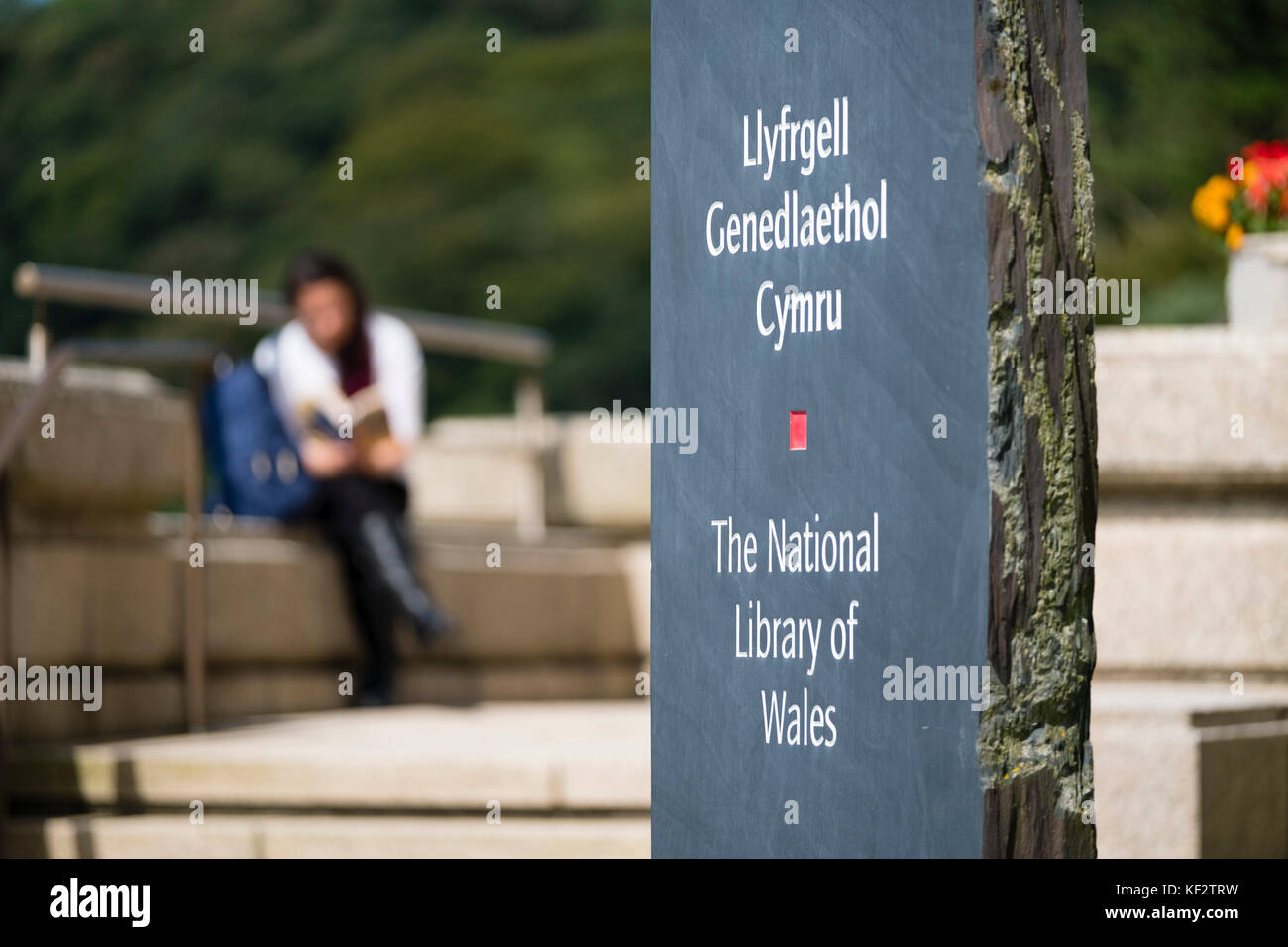 The National Library of Wales, exterior, Aberystwyth , Ceredigion ...