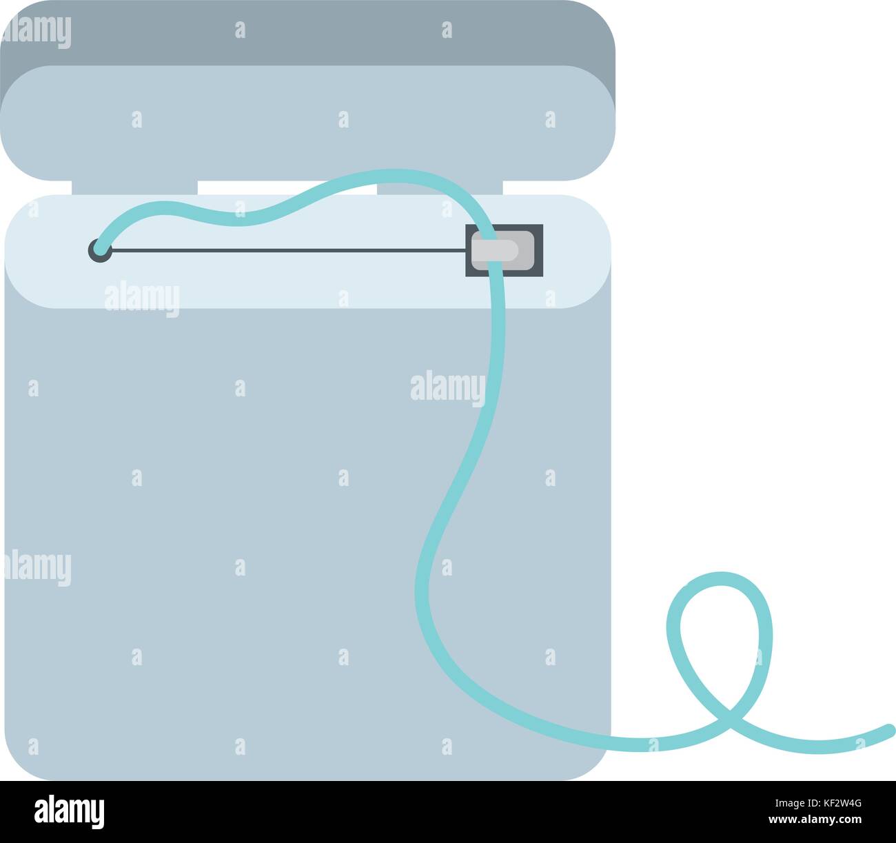 dental floss equipment colorful silhouette Stock Vector Image & Art - Alamy
