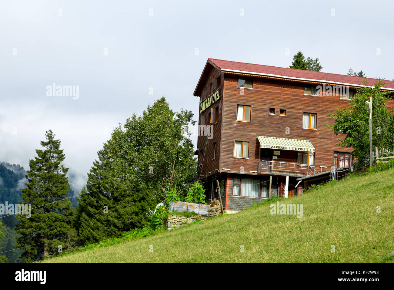 RIZE, TURKEY - AUGUST 16, 2016 : General landscape view of famous Ayder ...