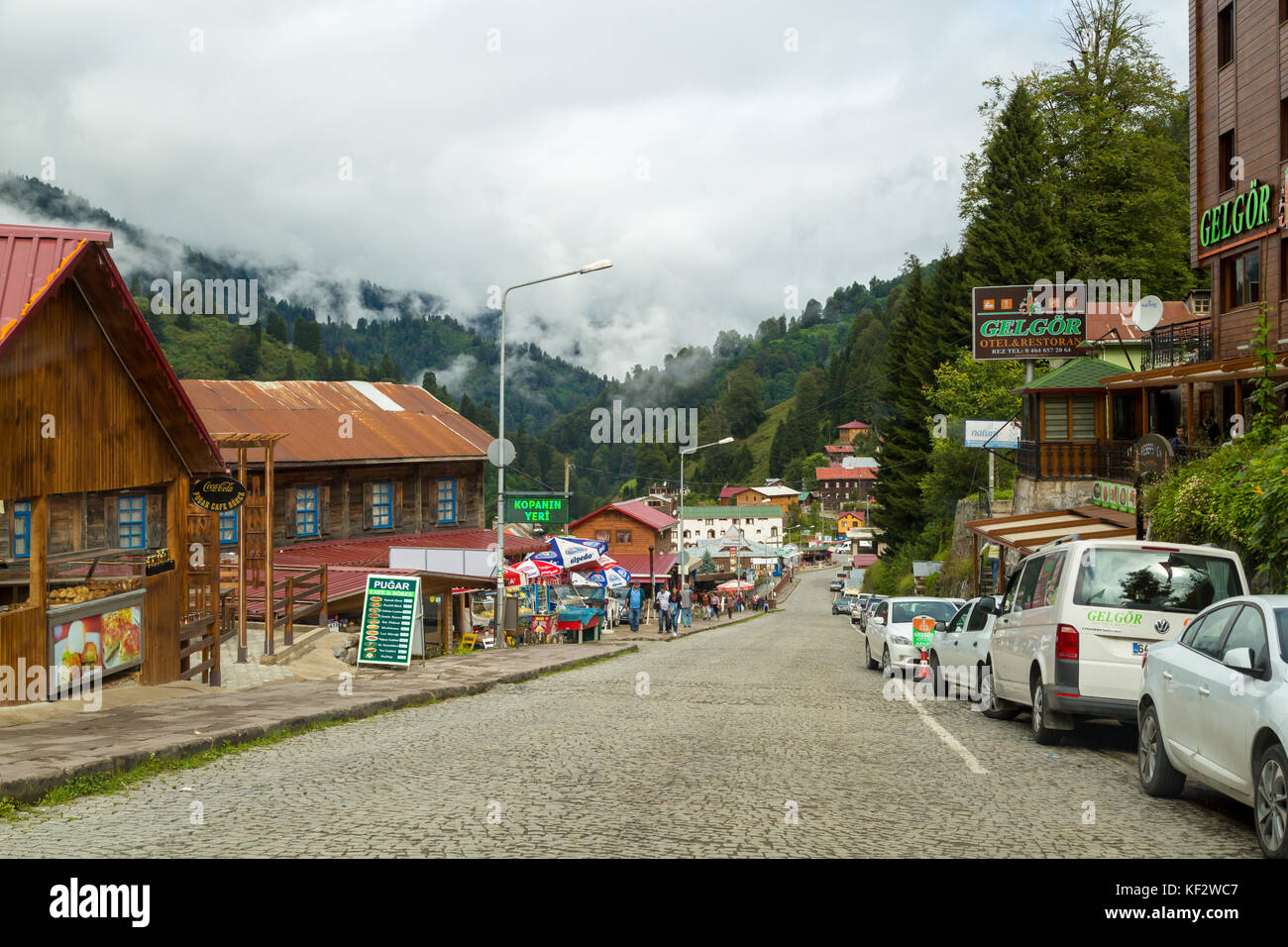 RIZE, TURKEY - AUGUST 16, 2016 : General landscape view of famous Ayder ...