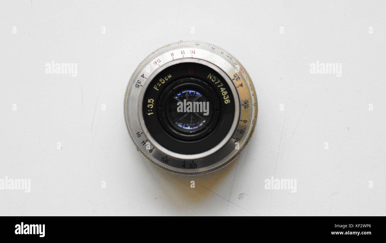 Lens from an old camera. This is the lens from the old Soviet mirror ...