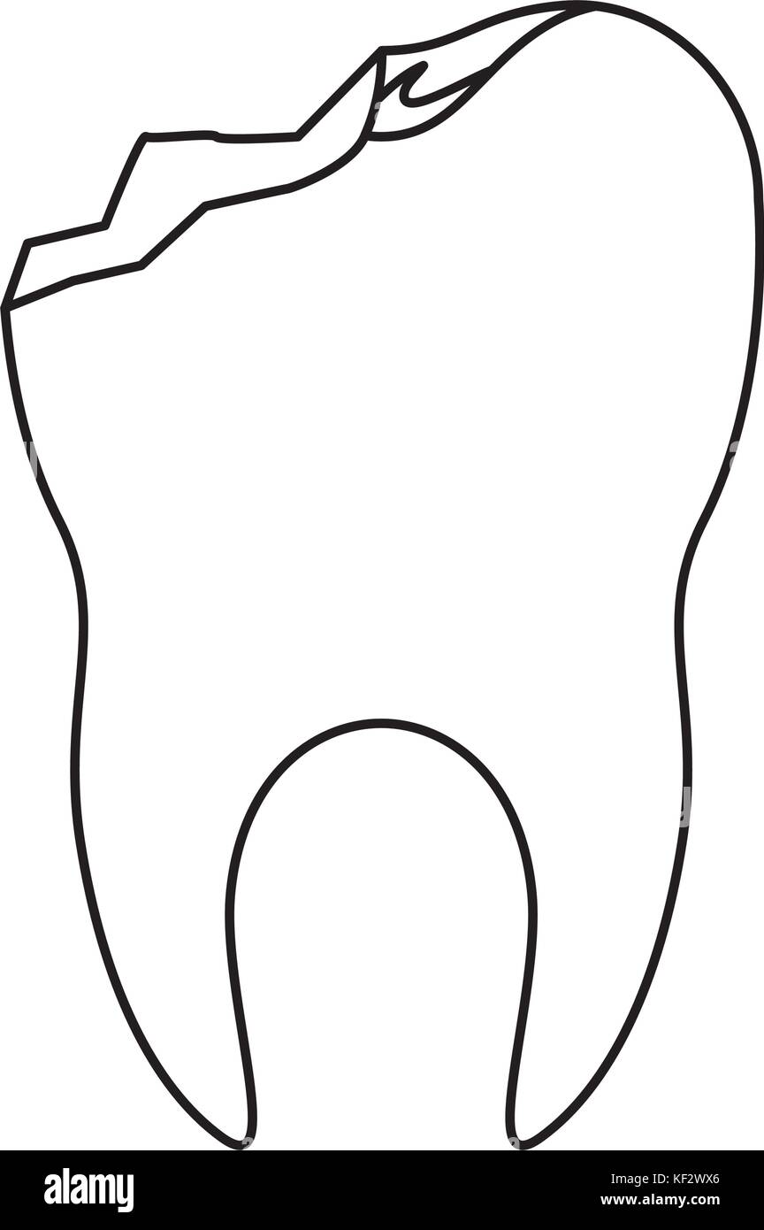 Broken molar Cut Out Stock Images & Pictures - Alamy
