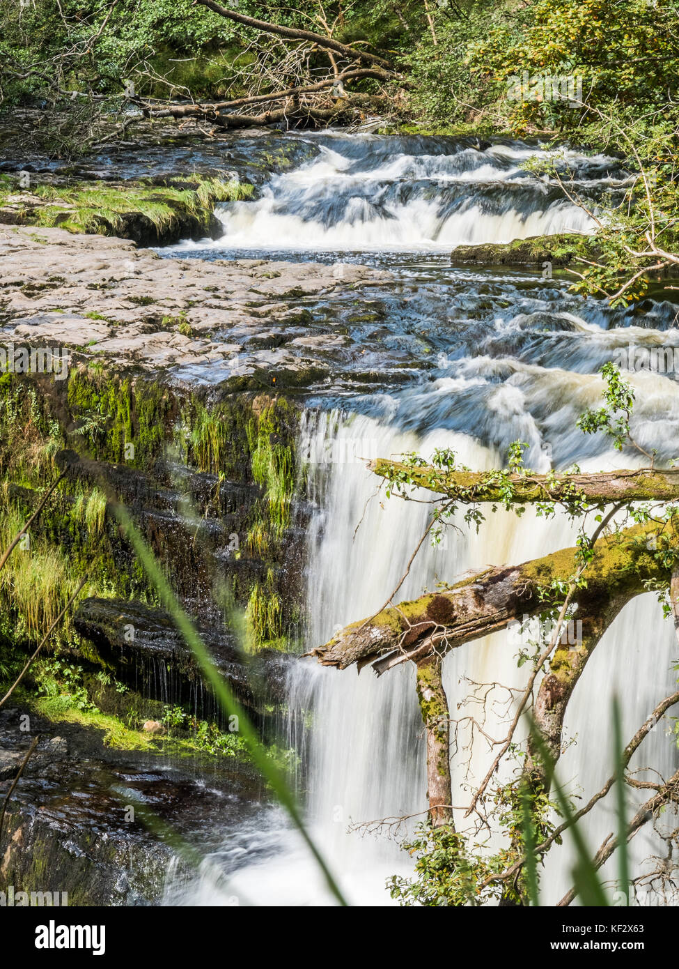 Brecon Waterfall walk, Brecon Beacons National Park, Wales, U.K Stock ...