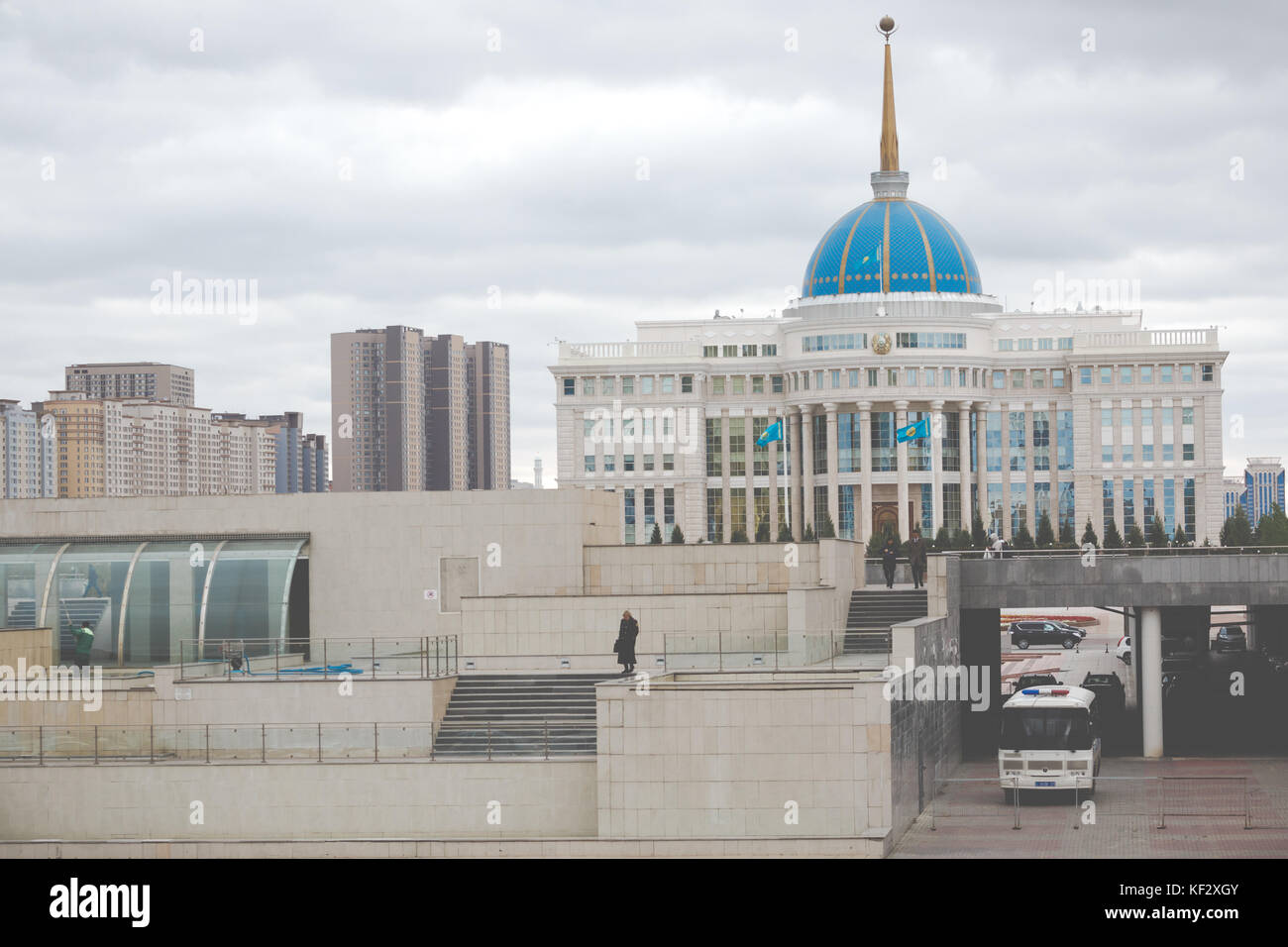 ASTANA, KAZAKHSTAN - SEPTEMBER 13, 2017: Presidential Palace Akorda in ...