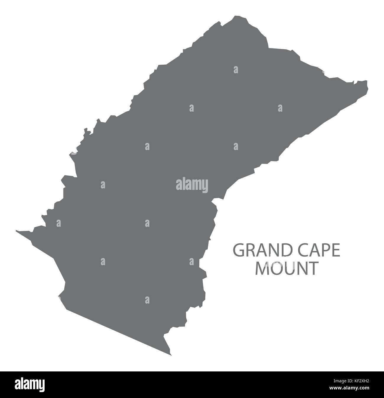 Grand cape mount silhouette map hi-res stock photography and images - Alamy