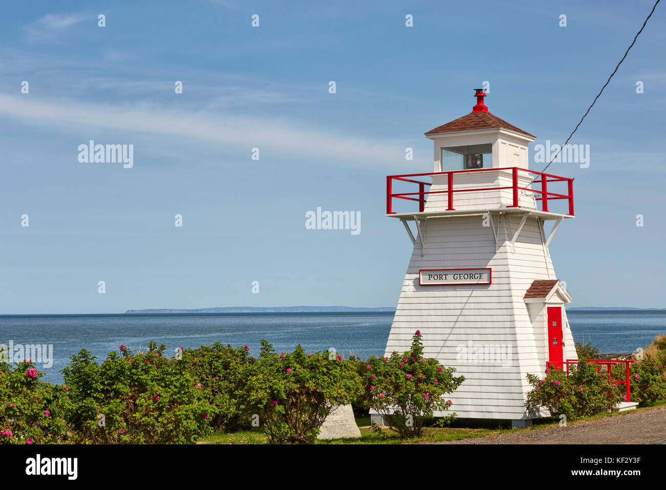 Port George lighthouse, Nova Scotia, Canada Stock Photo - Alamy