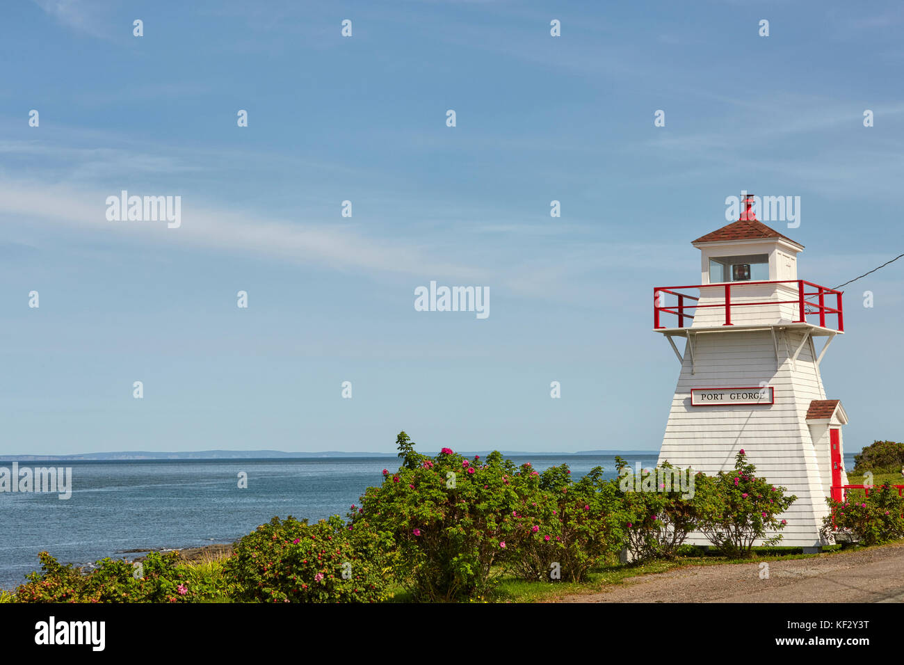 Port George lighthouse, Nova Scotia, Canada Stock Photo - Alamy