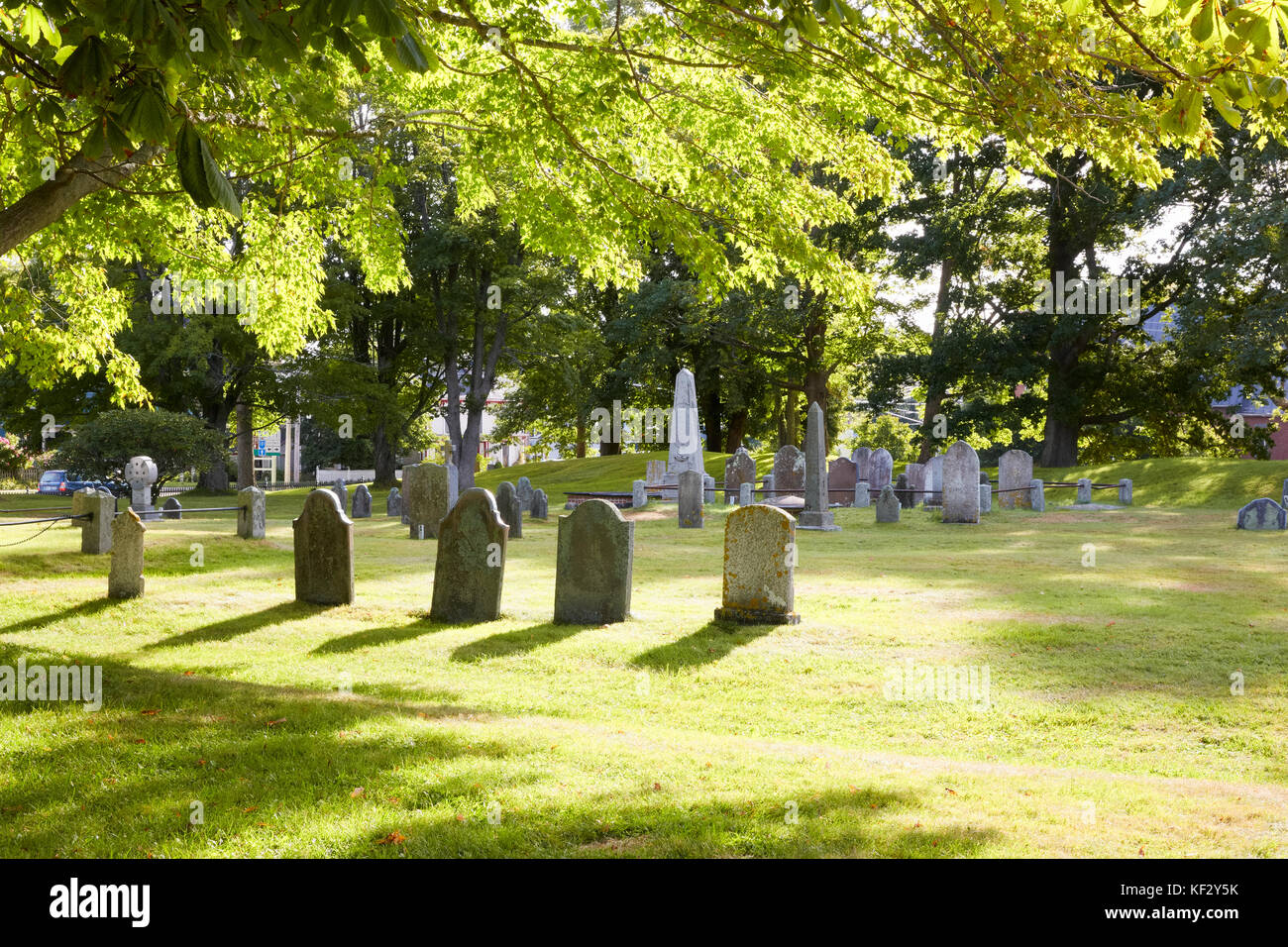 Fort Anne Cemetery, Annapolis Royal, Nova Scotia, Canada Stock Photo ...