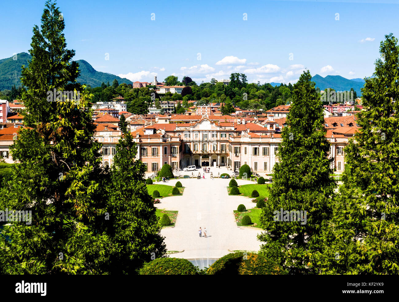 Panoramic view on Varese a garden city, which you enjoy a great view of ...