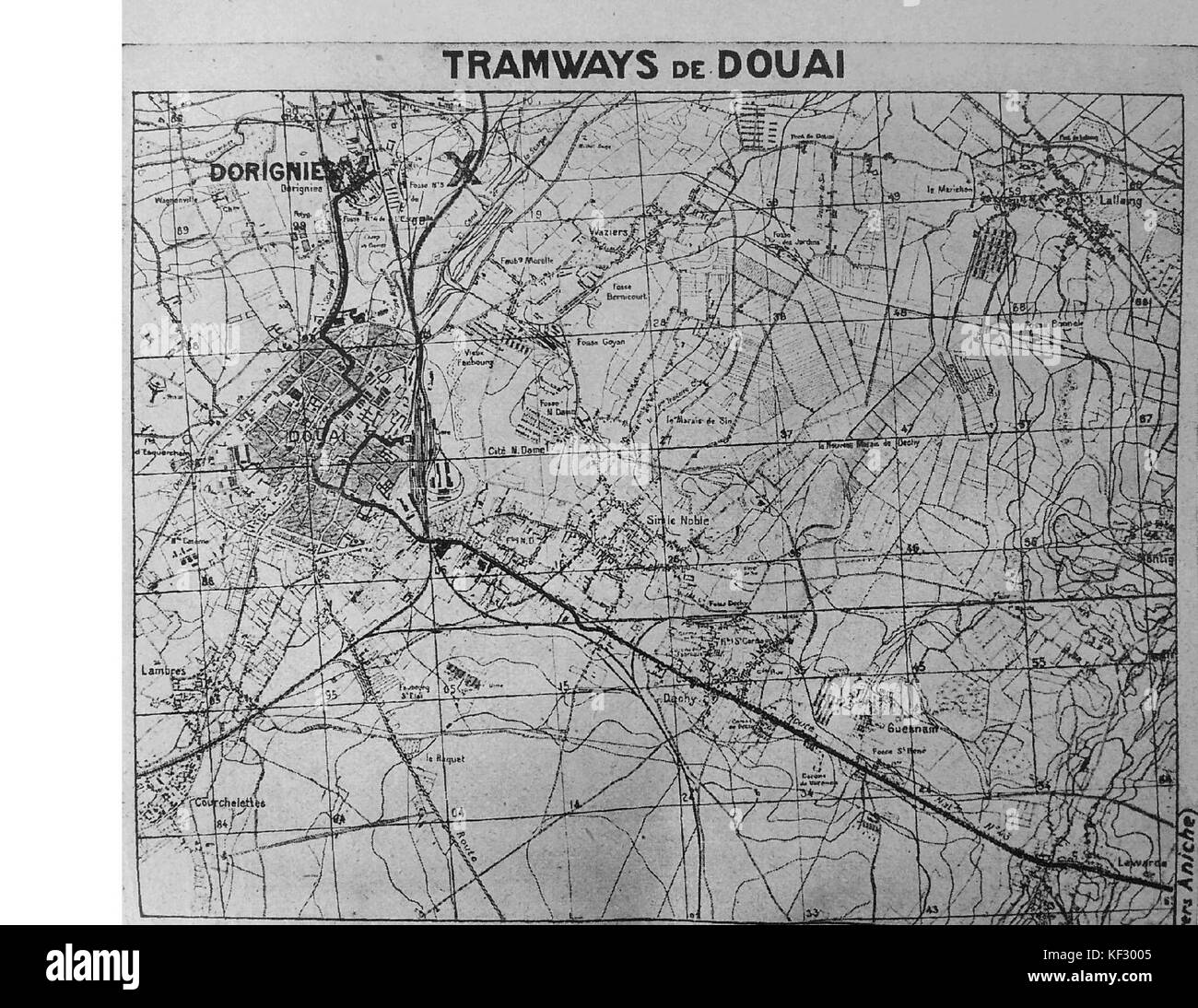 Douai map hi-res stock photography and images - Alamy