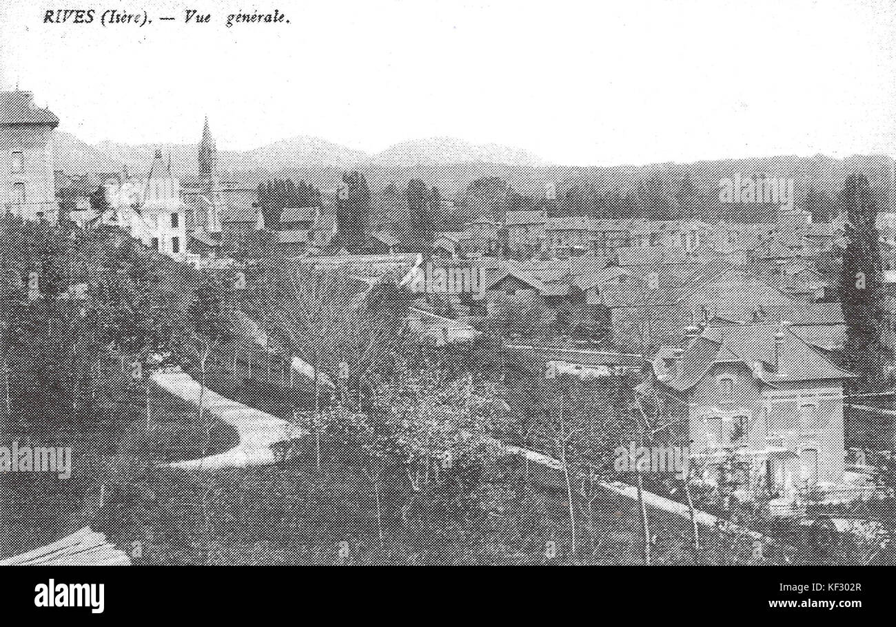 RIVES CP Vue de Rives 1 Stock Photo - Alamy