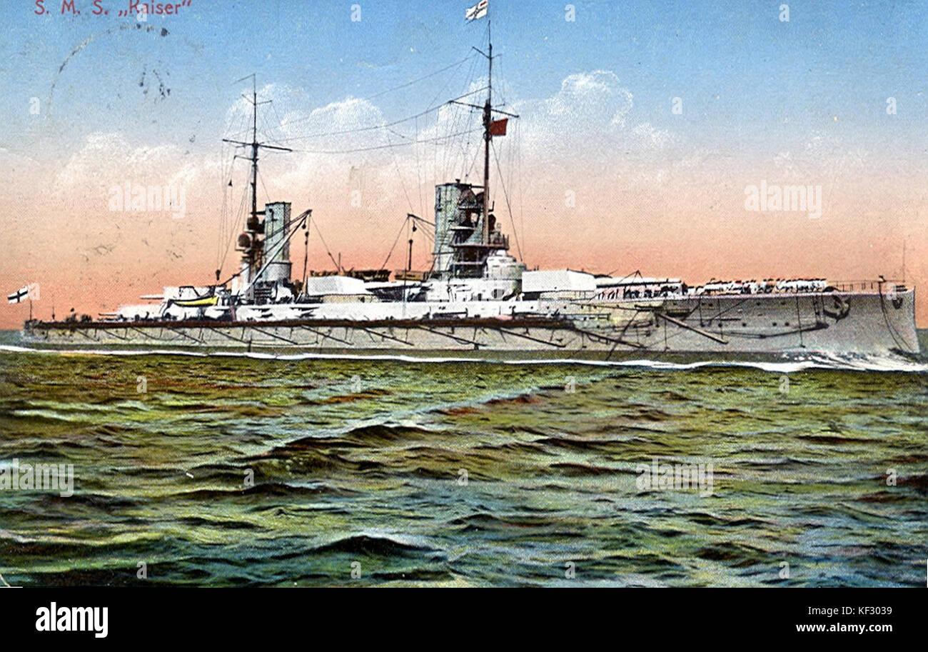 SMS Kaiser postcard Stock Photo - Alamy