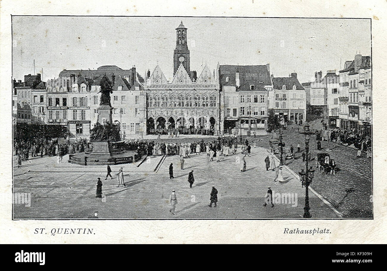 St.Quentin Rathausplatz 2 Stock Photo - Alamy