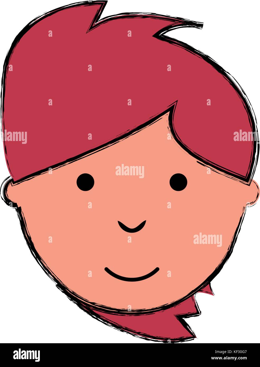 colorful man face over white background vector illustration Stock ...