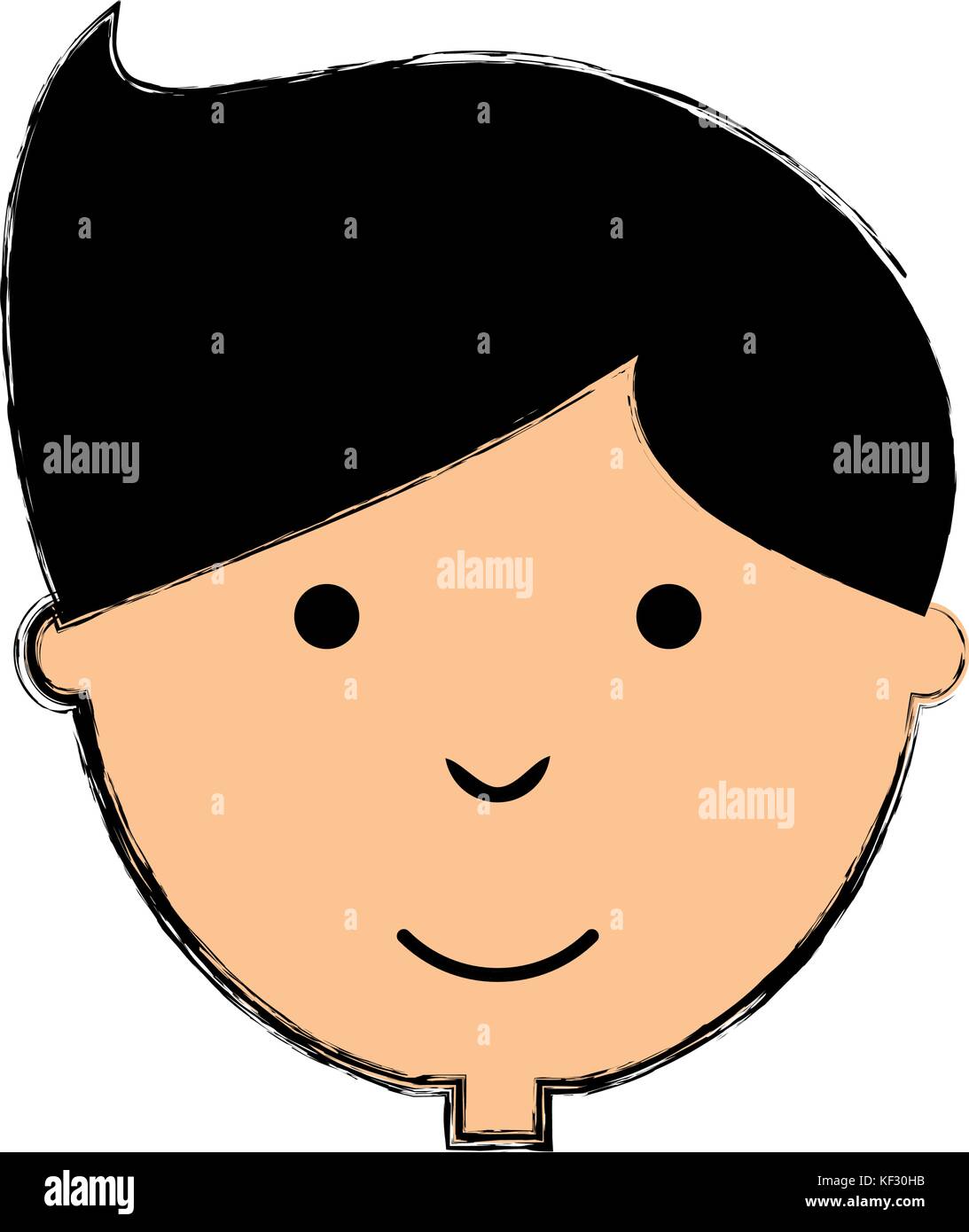 colorful man face over white background vector illustration Stock ...