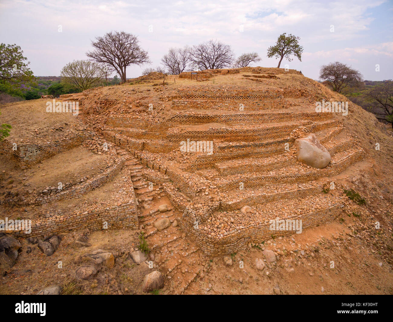 An aerial view of Zimbabwe's Khami Ruins Stock Photo - Alamy