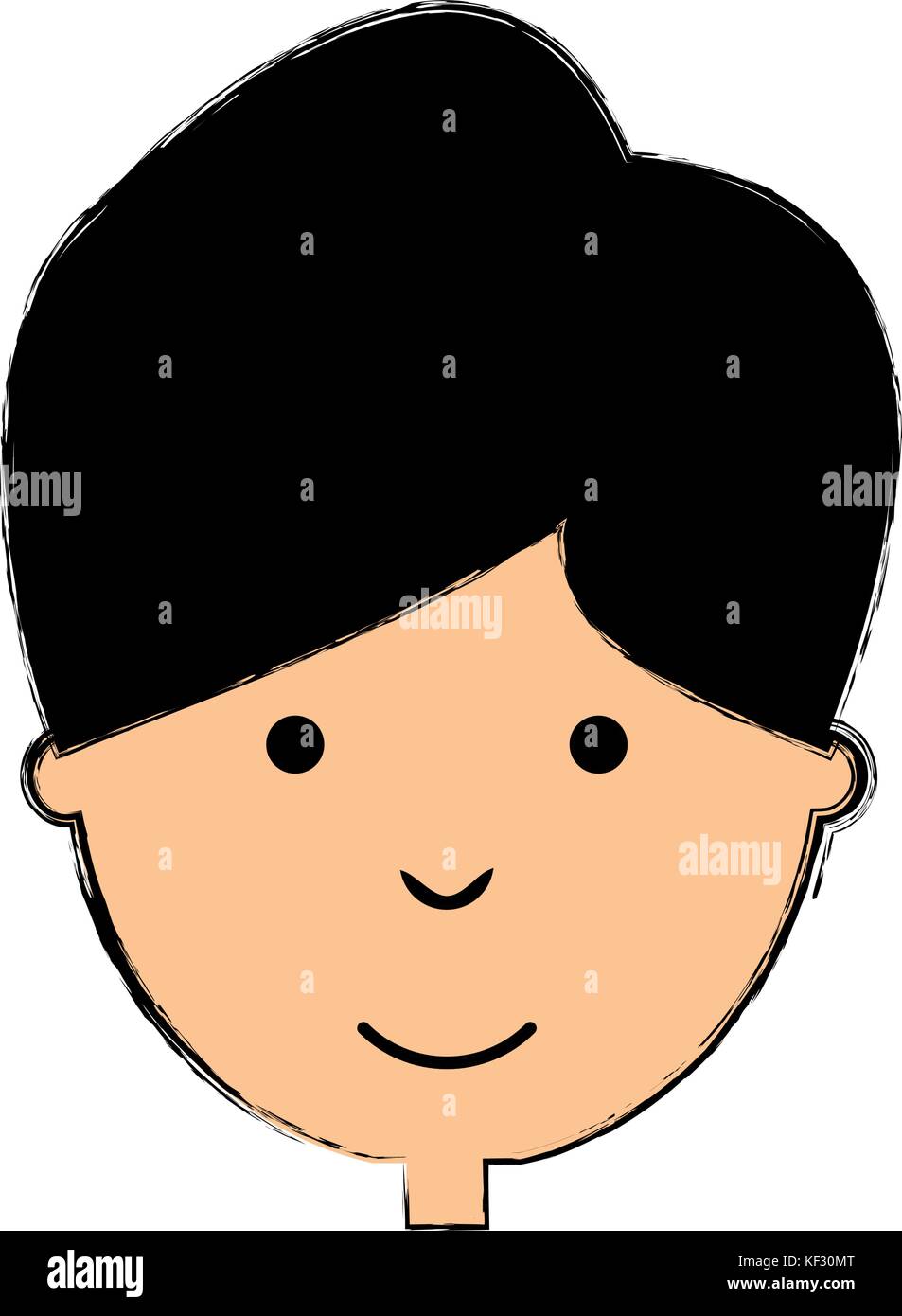 colorful man face over white background vector illustration Stock ...