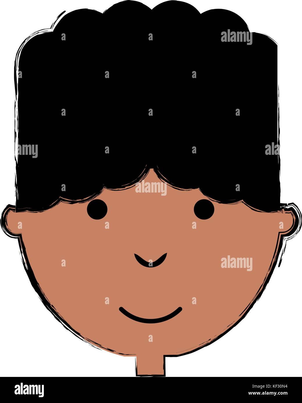 colorful man face over white background vector illustration Stock ...