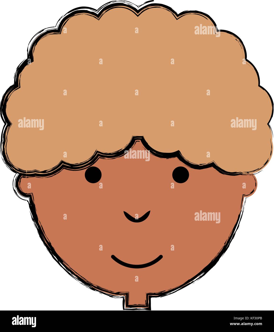 colorful man face over white background vector illustration Stock ...