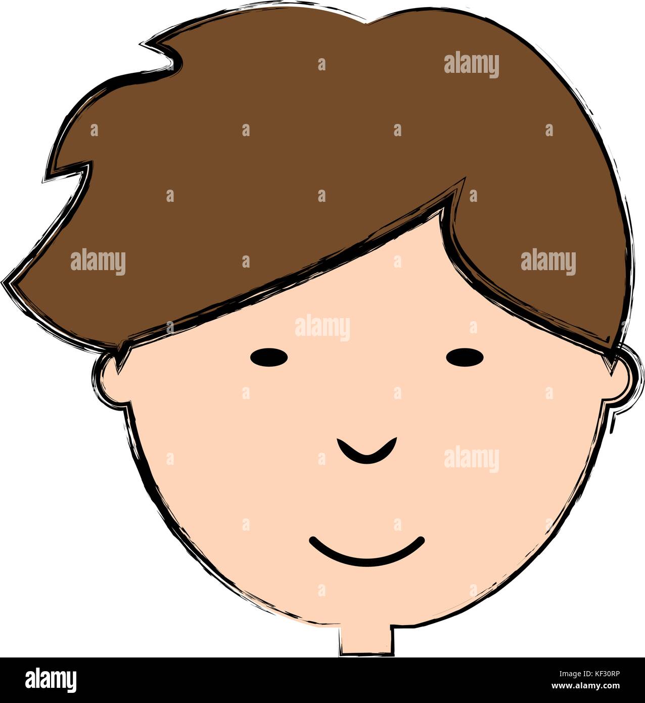 colorful man face over white background vector illustration Stock ...