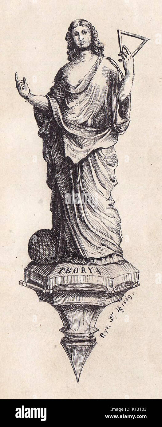 Sketch of Teorya Statue (1869 Stock Photo - Alamy