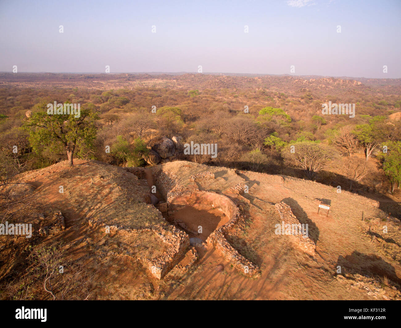 An aerial view of Zimbabwe's Khami Ruins Stock Photo - Alamy