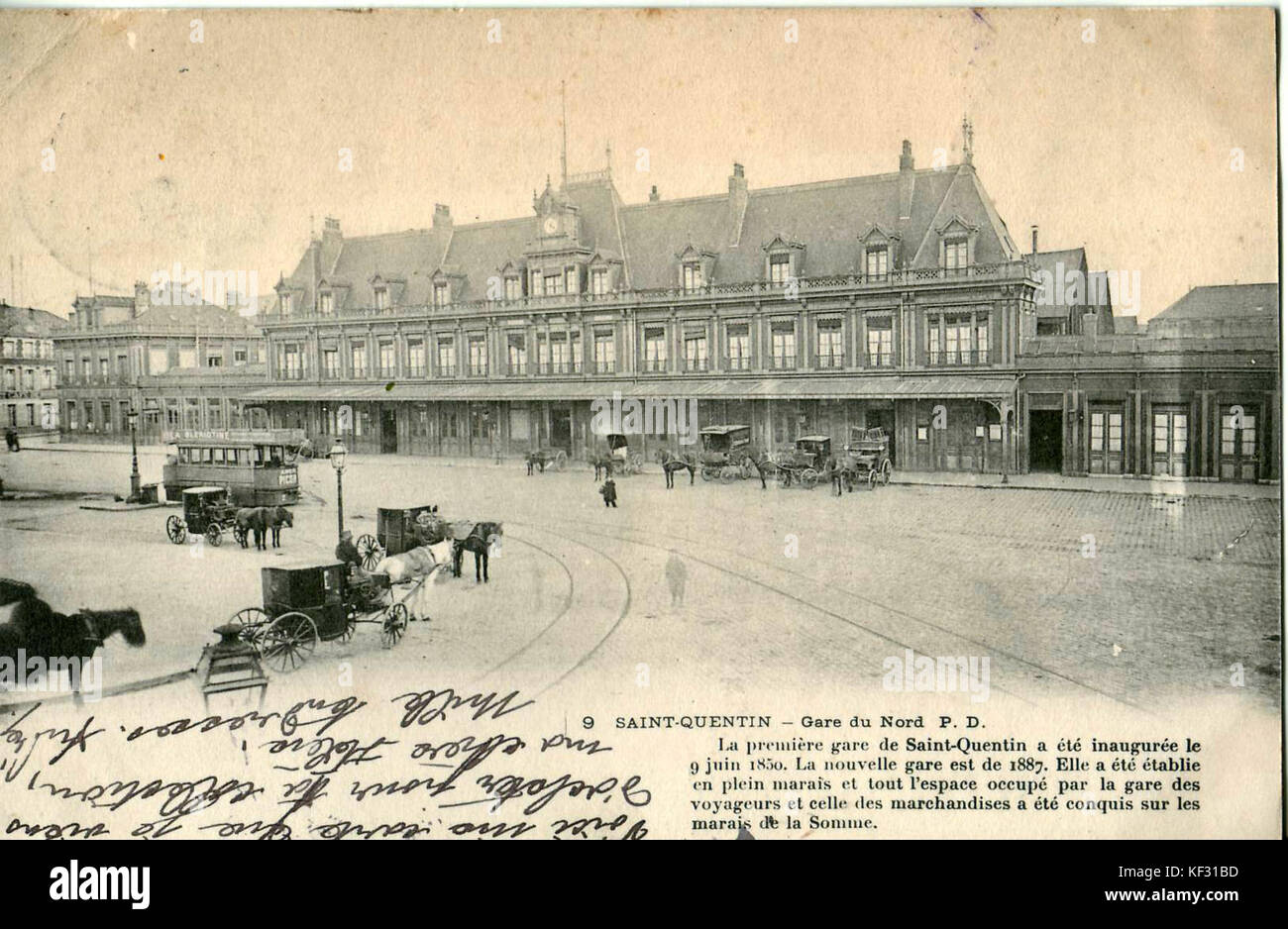 PD 9 SAINT QUENTIN Gare du Nord Stock Photo - Alamy
