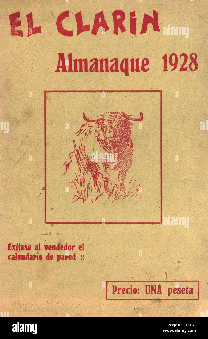 Portada Almanac Clarin 1928 Stock Photo - Alamy