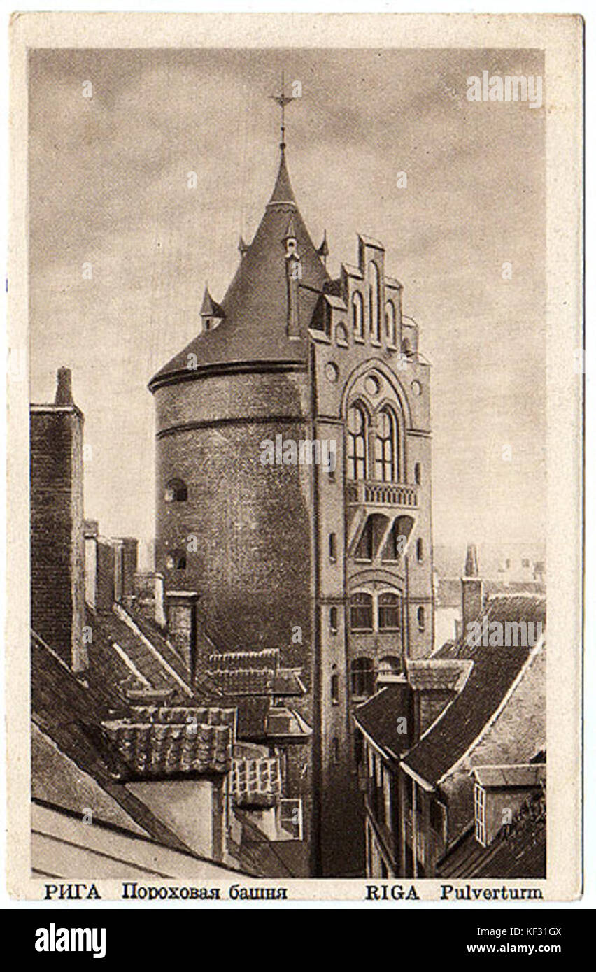 Powder Tower Riga Stock Photo - Alamy