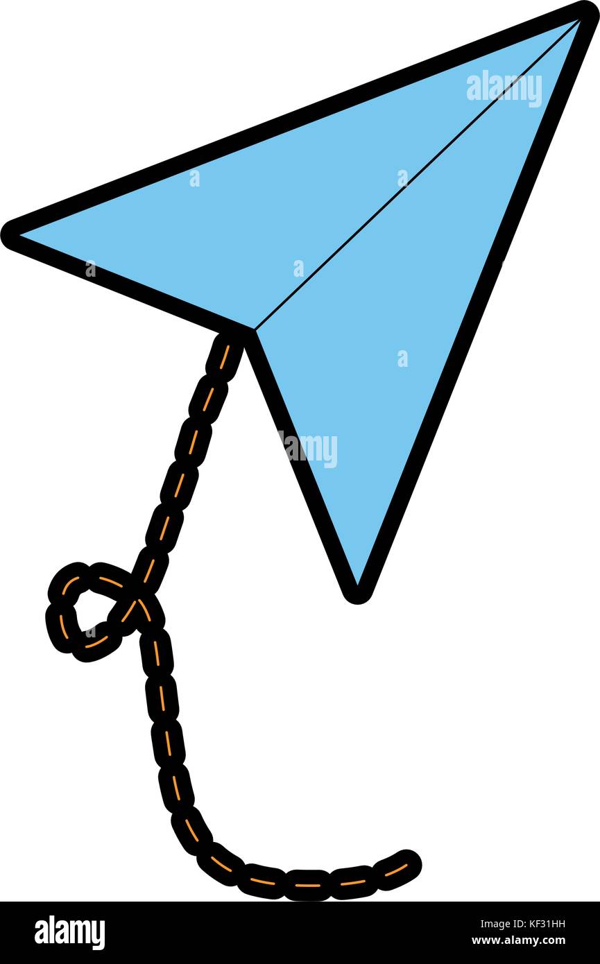 airplane paper flying icon vector illustration design Stock Vector ...