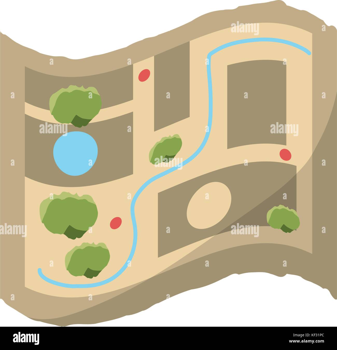 colorful map over white background vector illustration Stock Vector ...