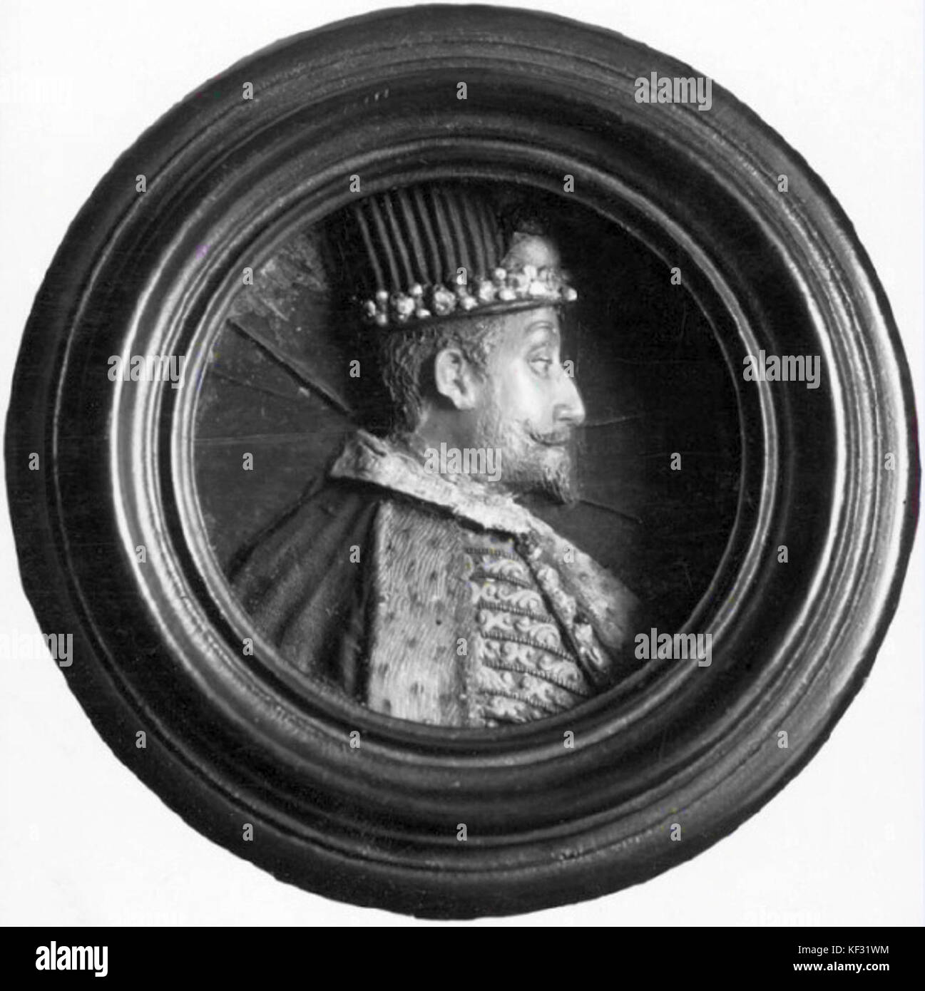 Wax miniature of Sigismund III Vasa Stock Photo - Alamy