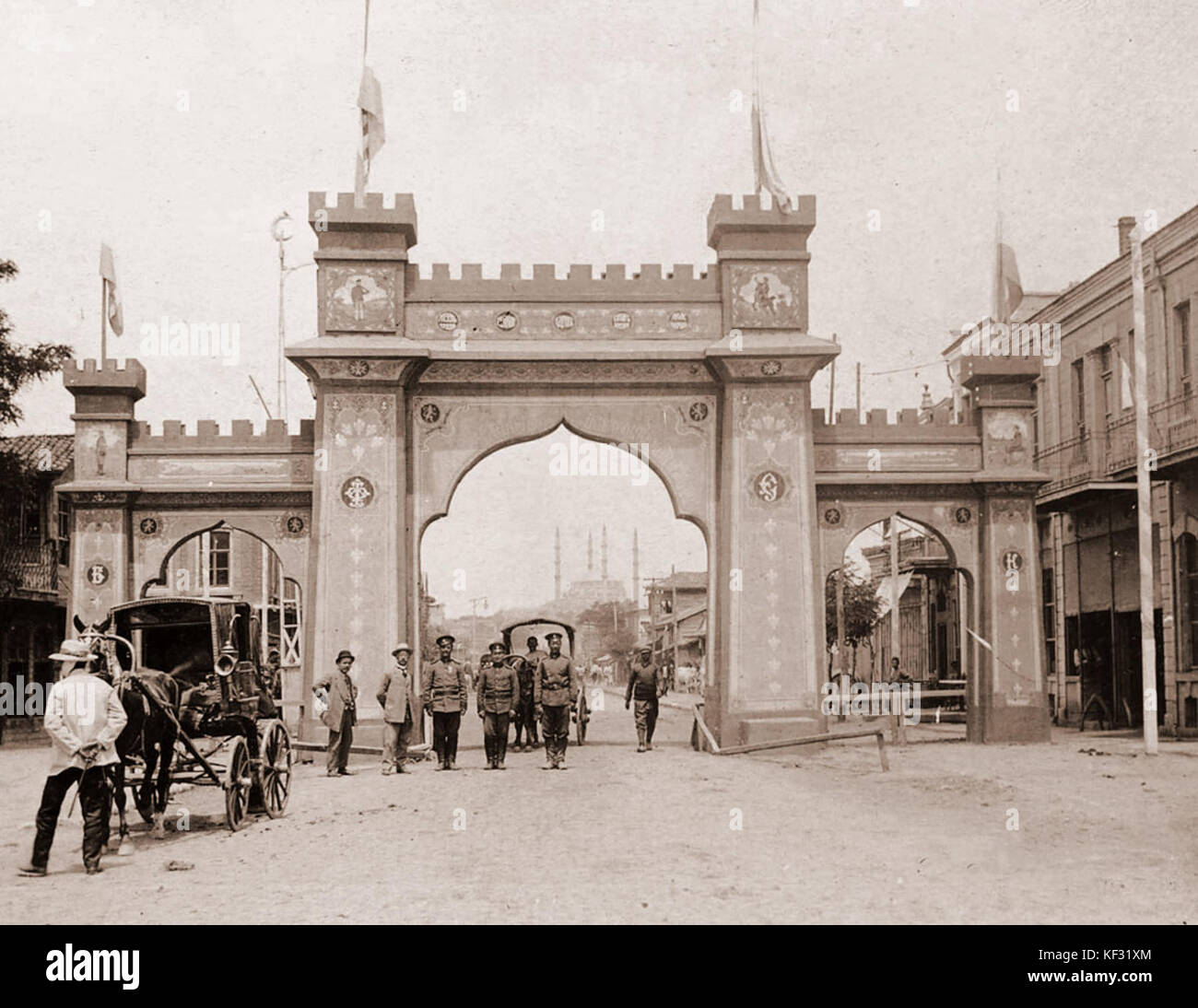 Triumphal arch in Odrin 1913 Stock Photo - Alamy