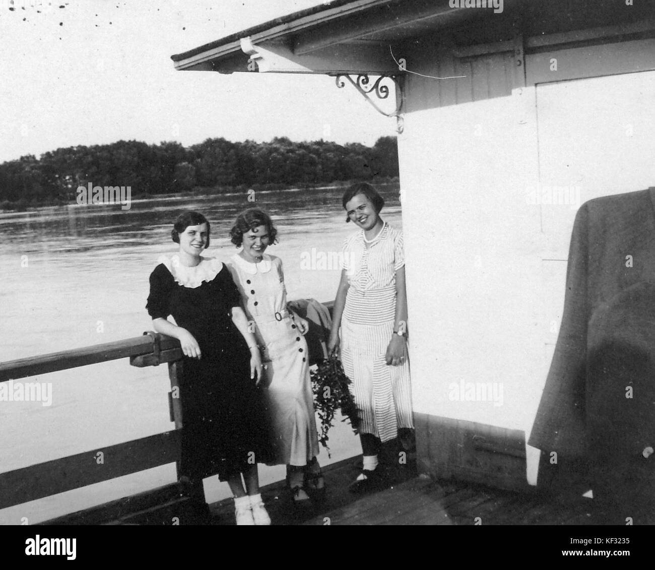 Excursion ship boat Black and White Stock Photos & Images - Alamy