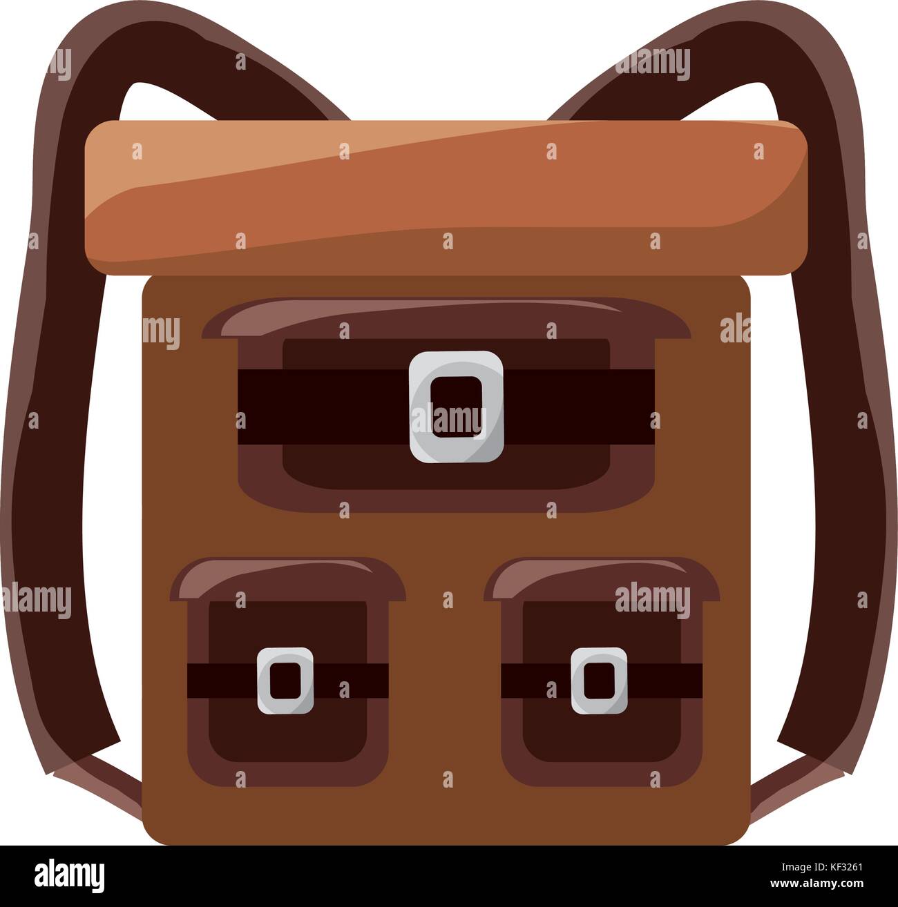 colorful backpack over white background vector illustration Stock ...