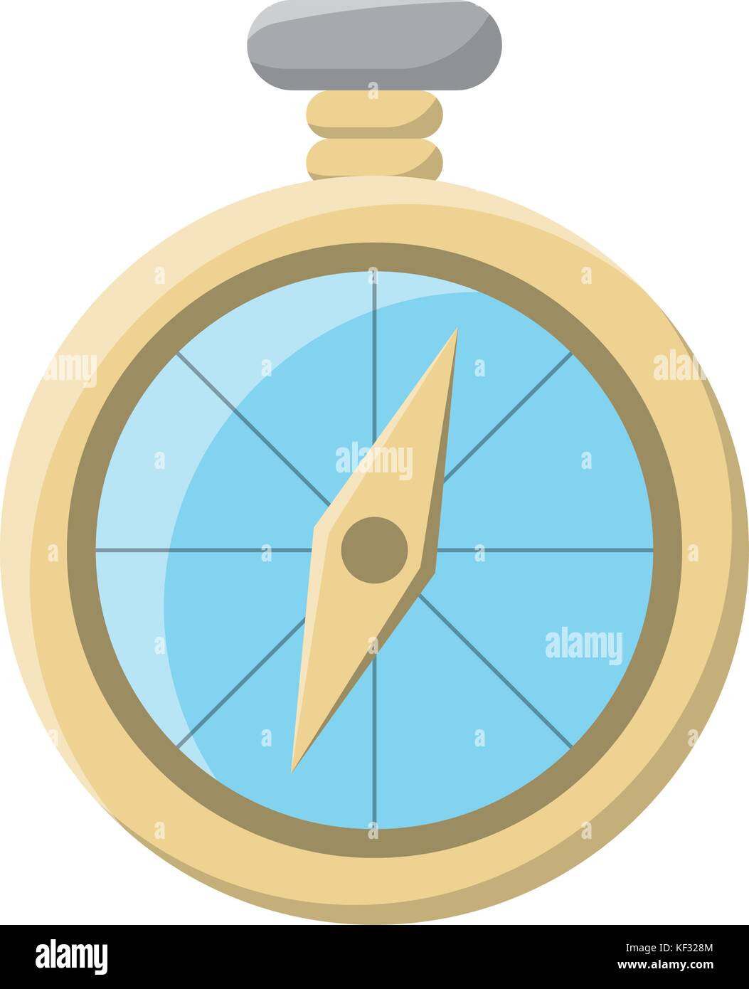 colorful compass over white background vector illustration Stock Vector ...