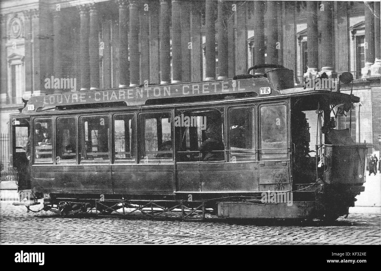Steampowered Paris tram Stock Photo - Alamy