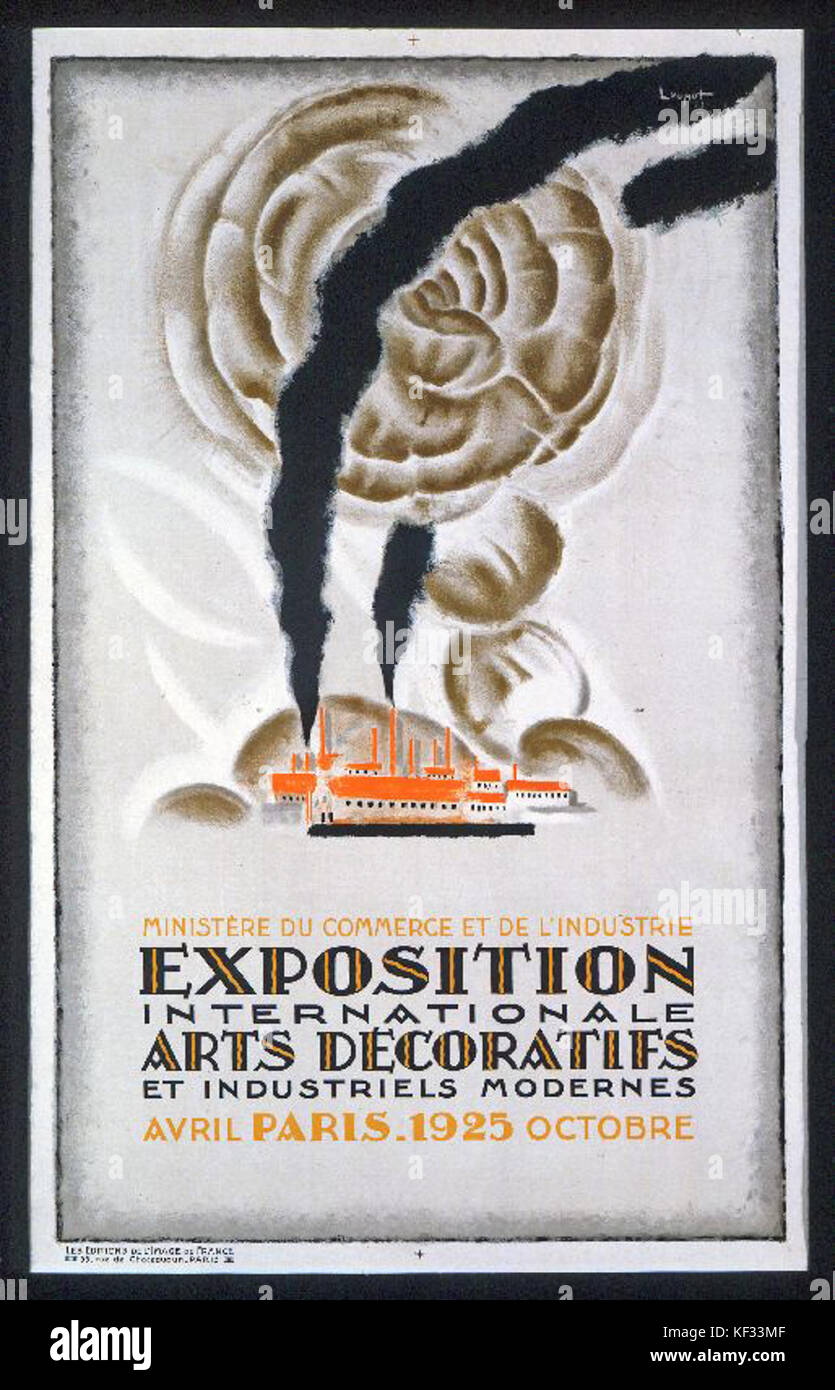 Poster Expo 1925 Stock Photo - Alamy