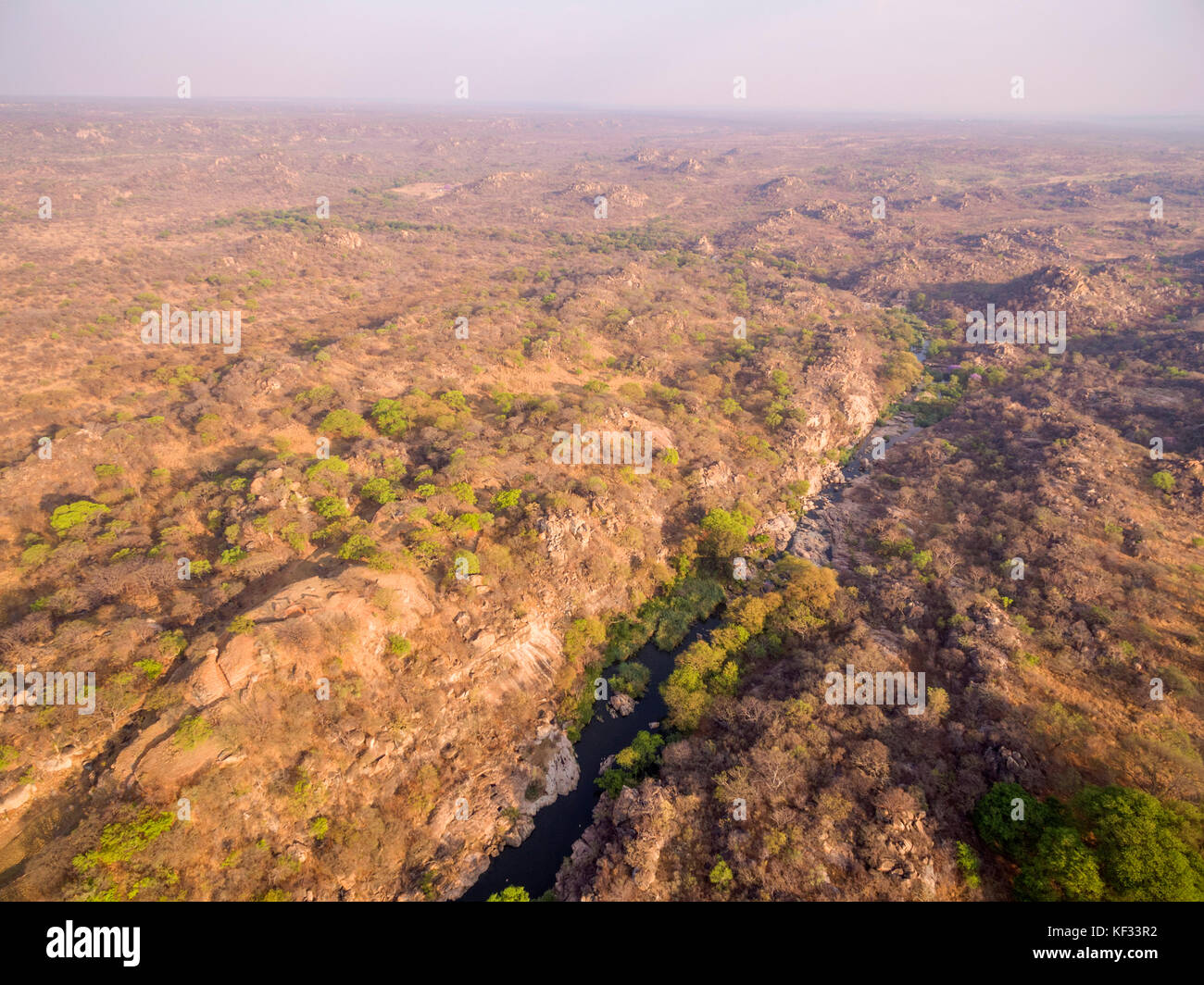 An aerial view of Zimbabwe's Khami Ruins Stock Photo - Alamy