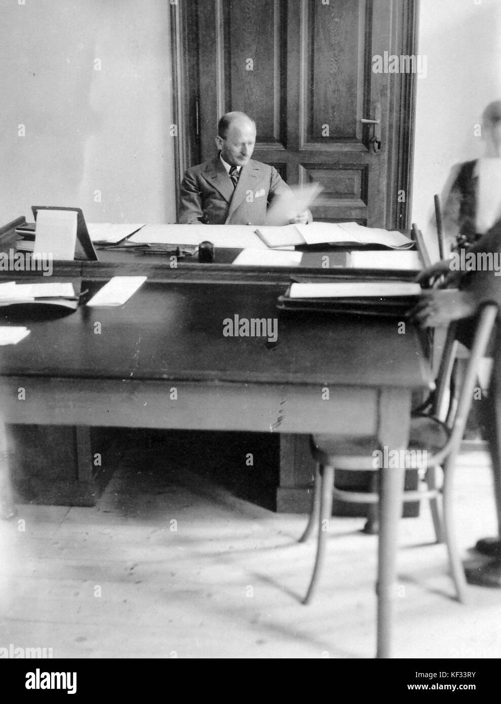 Office functional furniture Black and White Stock Photos & Images - Alamy