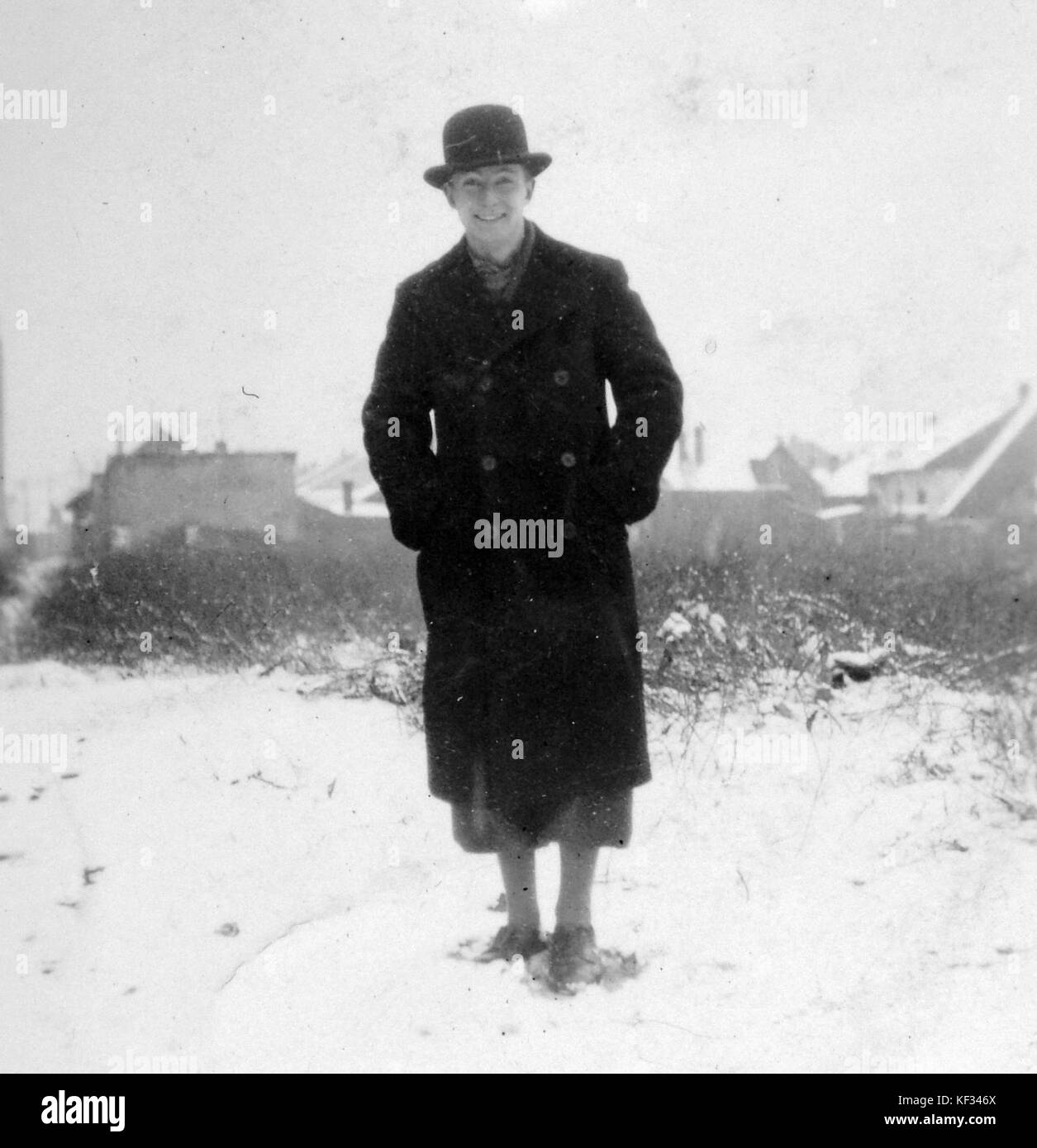 Portrait winter Black and White Stock Photos & Images - Alamy