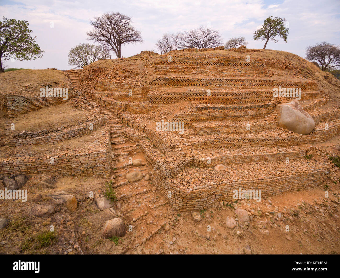 An aerial view of Zimbabwe's Khami Ruins Stock Photo - Alamy