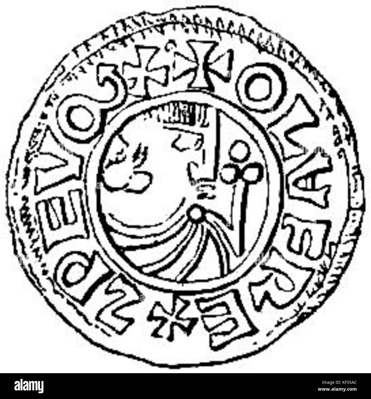 Olaf Scotking of Sweden coin 1910 Stock Photo - Alamy