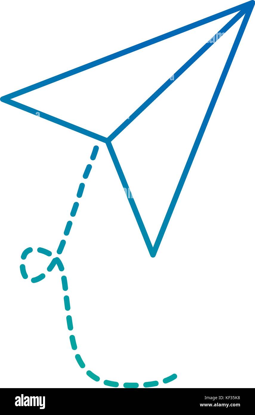 airplane paper flying icon vector illustration design Stock Vector ...