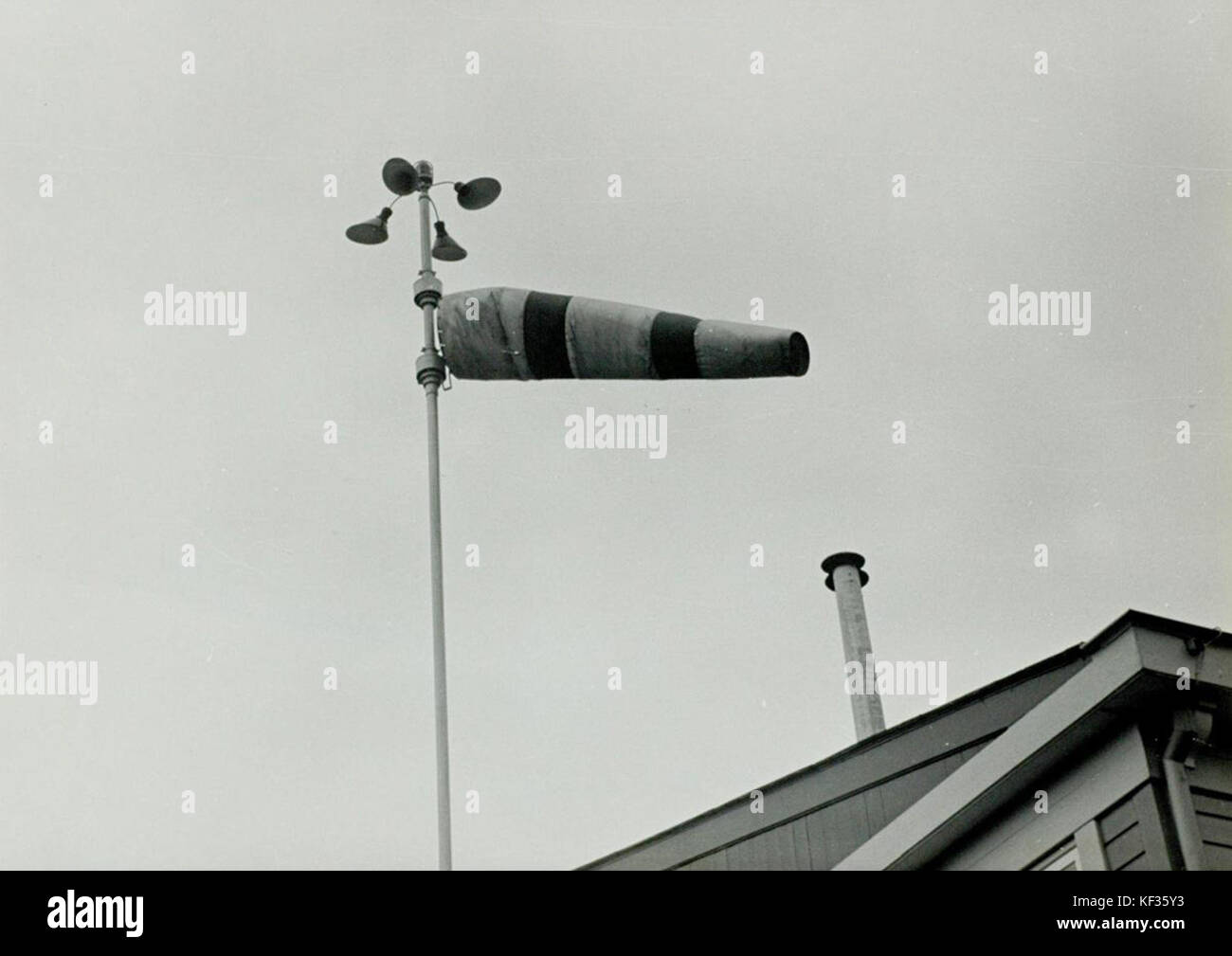 Windzak op vliegveld Waalhaven, Rotterdam, 1934 Stock Photo - Alamy