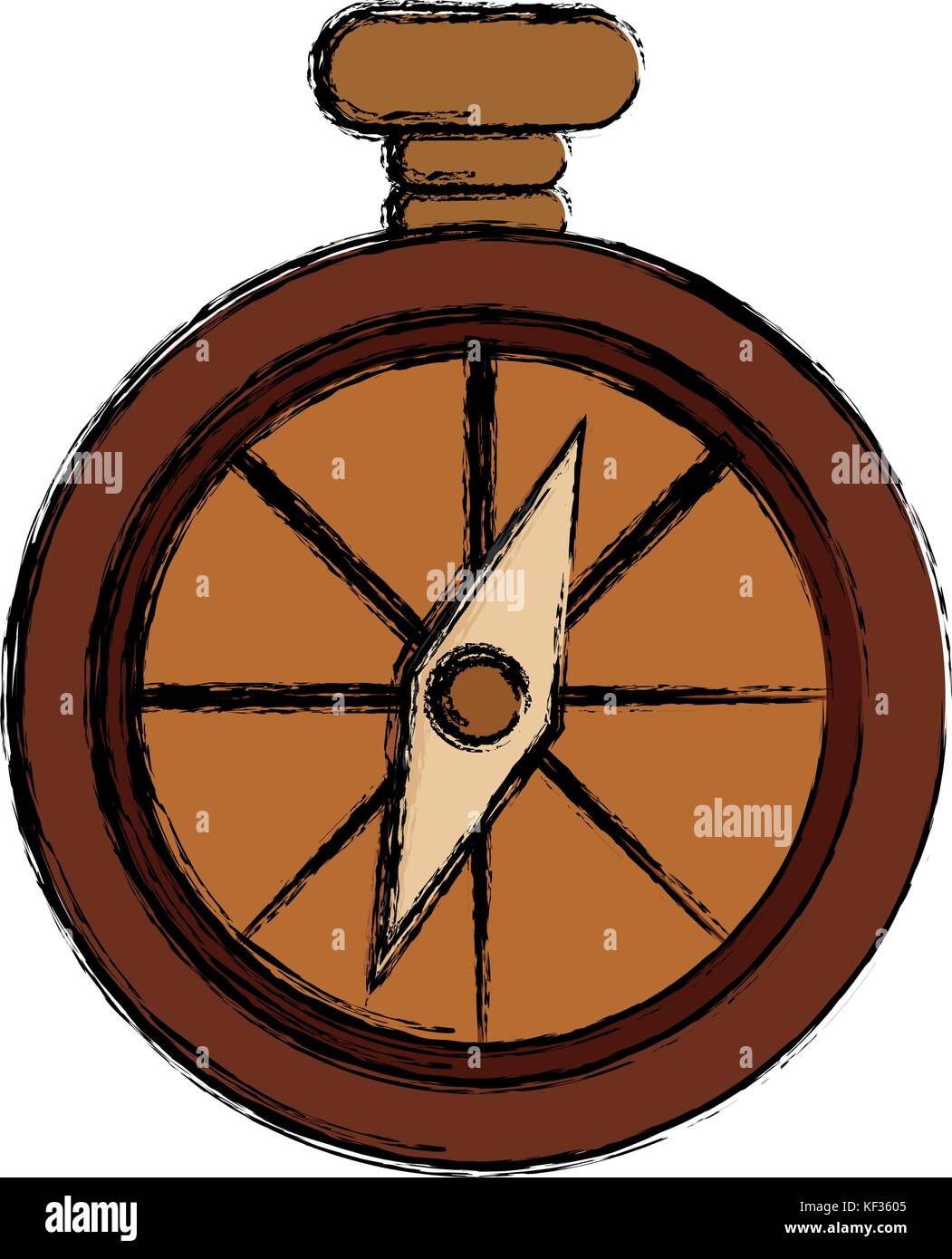 colorful compass over white background vector illustration Stock Vector ...